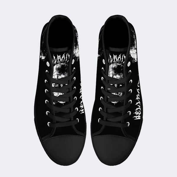 Unisex Black Metal Pinhead Print - High Top Canvas– OOTDBuyer